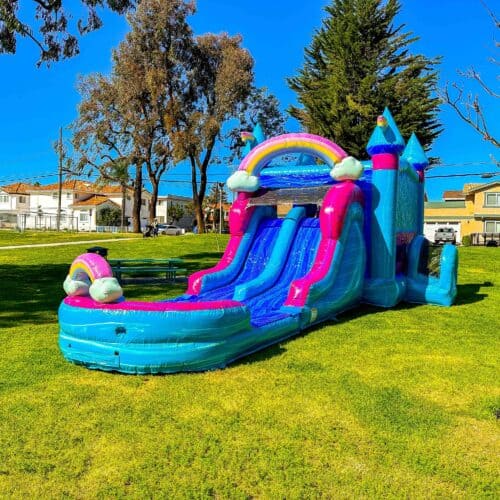 Rainbow Dual Lane Fun Combo - Cal Jump